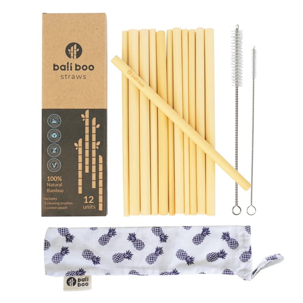 Bamboo Straws | Buy Reusable Bamboo Straws Pack of 12 Online