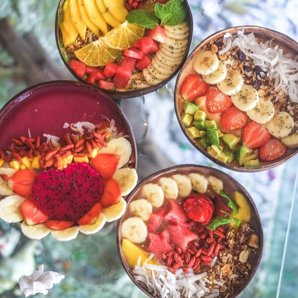 Coconut Bowls Family Set - 4 Coconut Bowls & 4 Cutlery sets - Bali Boo