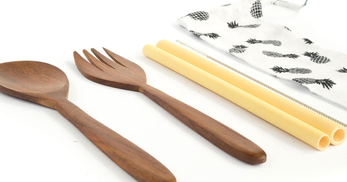 Reusable Cutlery made of Wood - Set of 1 - by Bali Boo