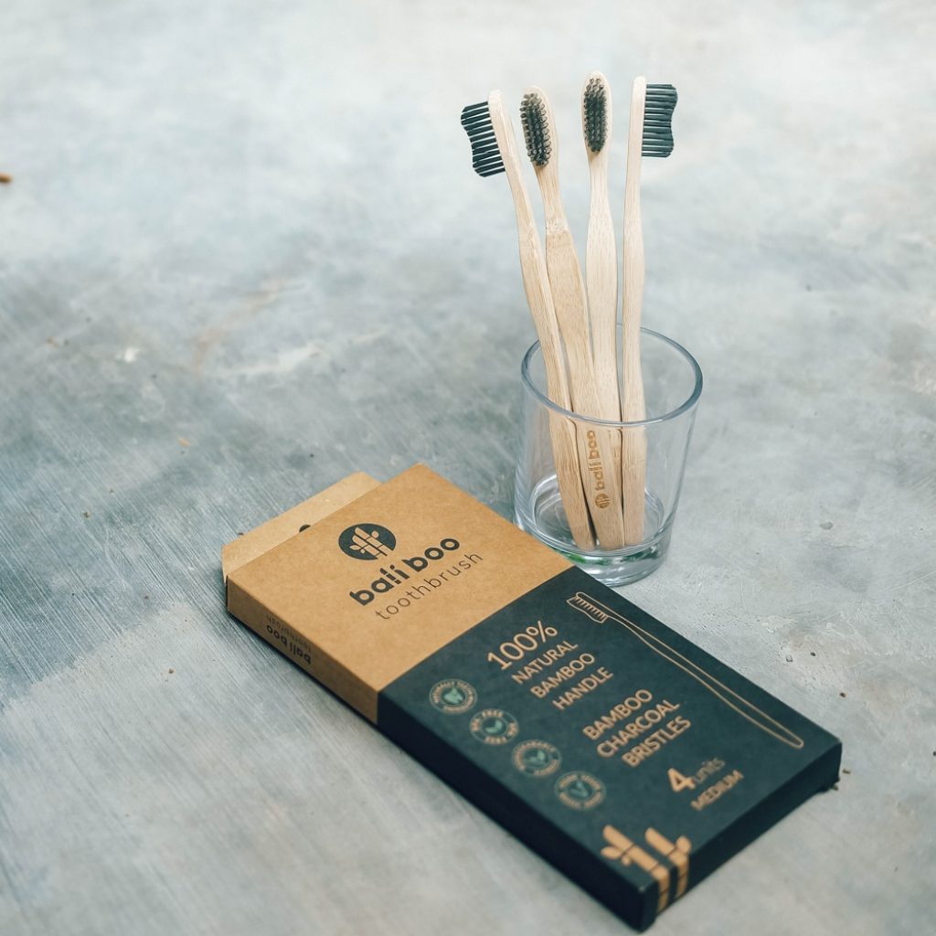 Bamboo Toothbrush - Pack of 4 — Bali Boo - Natural Alternatives to Plastic