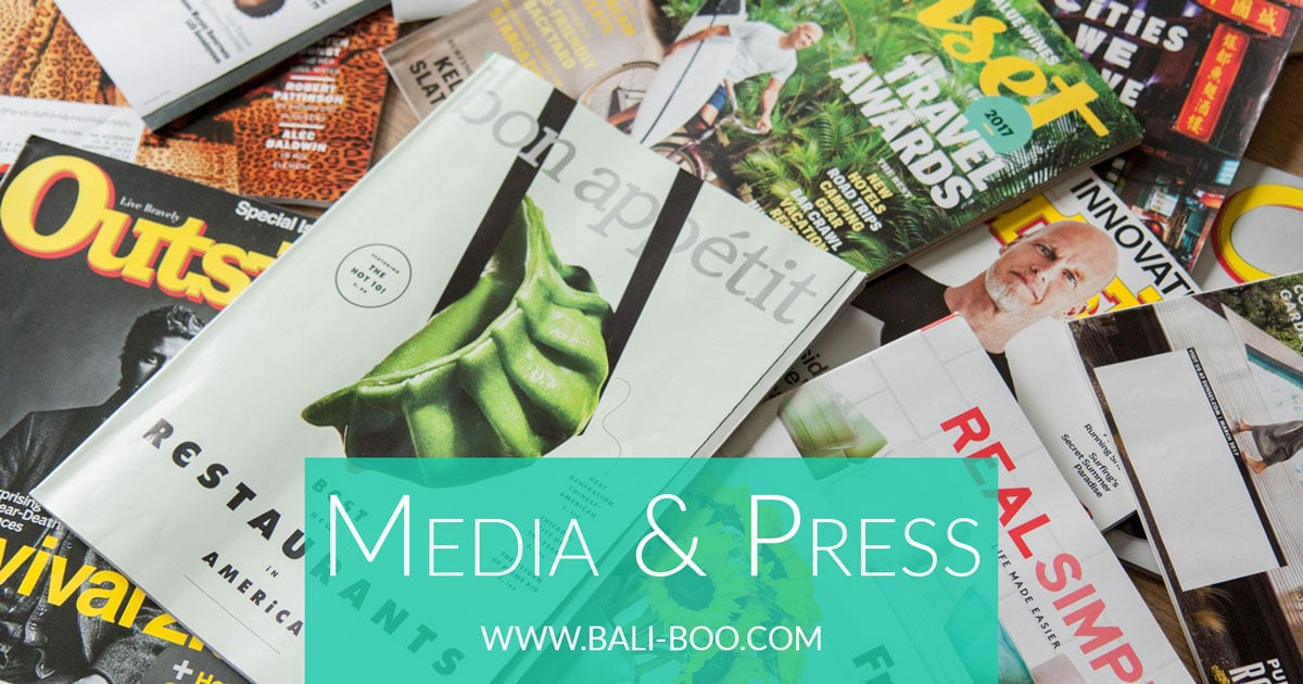 Media and Press — Bali Boo - Natural Alternatives to Plastic